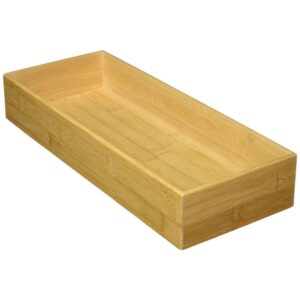 lipper international 8384 bamboo wood stacking drawer organizer box, 9"x 6"