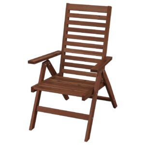 ikea applaro reclining chair outdoor brown foldable 702.085.39