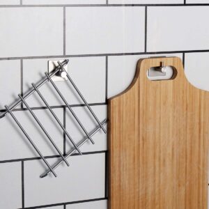 Self Adhesive Hooks Wall Coat Hooks Heavy Duty Wall Hanger Hanging for Robe, Kitchen Bathroom Waterproof Stainless Steel Hooks Ultra Strong Self Metal Key Towel Hooks -4 Packs