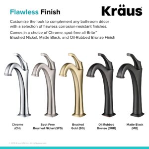 Kraus KVF-1200SFS Arlo Bathroom Faucet, Spot Free Stainless Steel