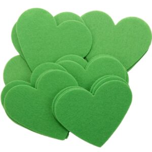 Playfully Ever After 3 Inch Green 22pc Stiff Felt Hearts