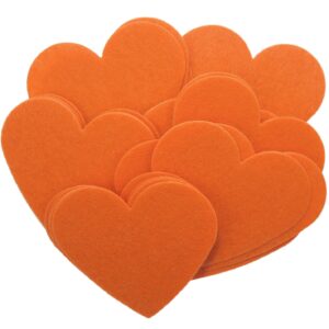 Playfully Ever After 3 Inch Orange 22pc Stiff Felt Hearts