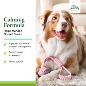 Terry Naturally Animal Health Calming Formula - 45 Tablets - Promotes Calm & Relaxation for Dogs - Non-GMO - 45 Servings