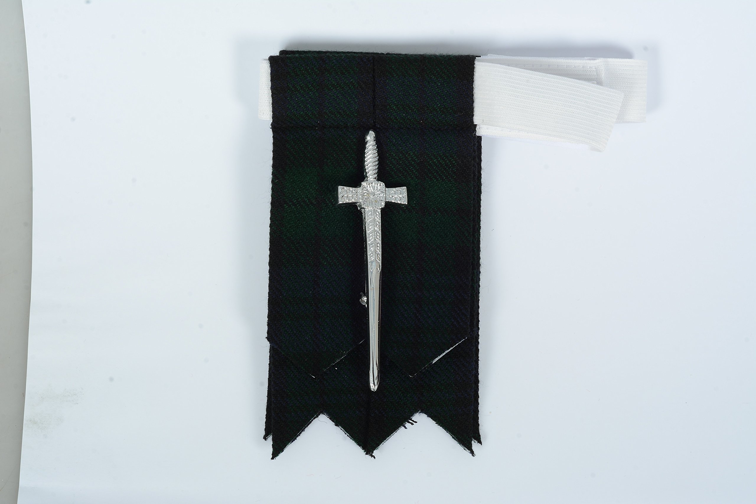 Traditional Scottish Black Watch 8 Yard Tartan Kilt 40