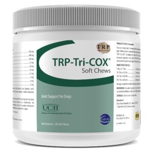 ceva animal health trp-tri-cox soft chews - joint support for dogs (120 count)