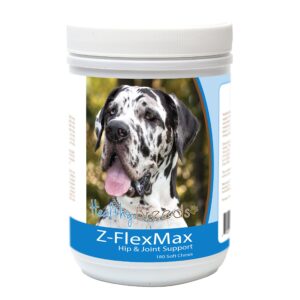 healthy breeds great dane z-flex max dog hip and joint support 180 count