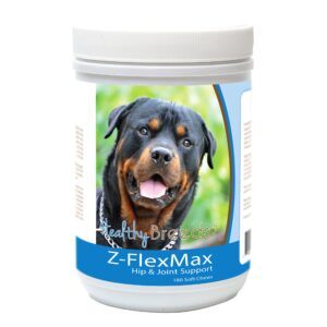 healthy breeds rottweiler z-flex max dog hip and joint support 180 count