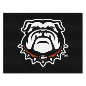 fanmats 22866 georgia bulldogs all-star rug - 34 in. x 42.5 in. sports fan area rug, home decor rug and tailgating mat