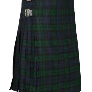 Traditional Scottish Black Watch 8 Yard Tartan Kilt 40