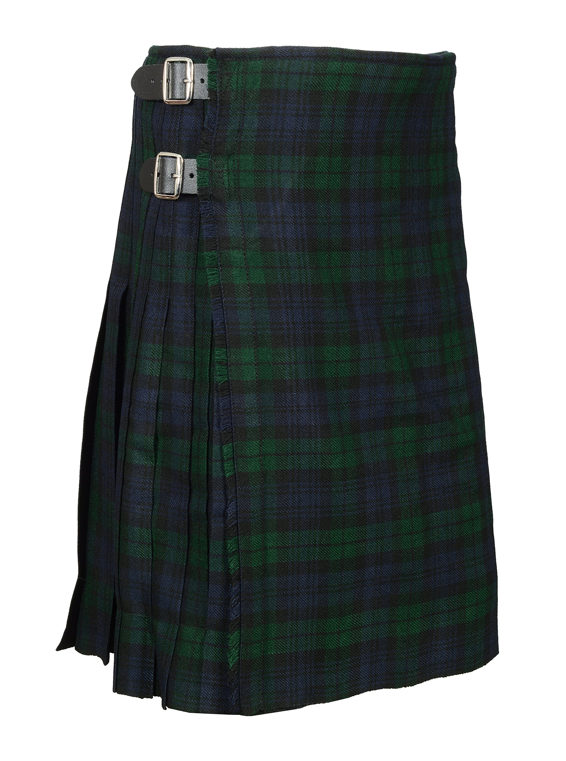 Traditional Scottish Black Watch 8 Yard Tartan Kilt 40