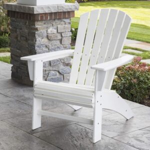 POLYWOOD Nautical Curveback Adirondack Chair