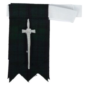 Traditional Scottish Black Watch 8 Yard Tartan Kilt 40