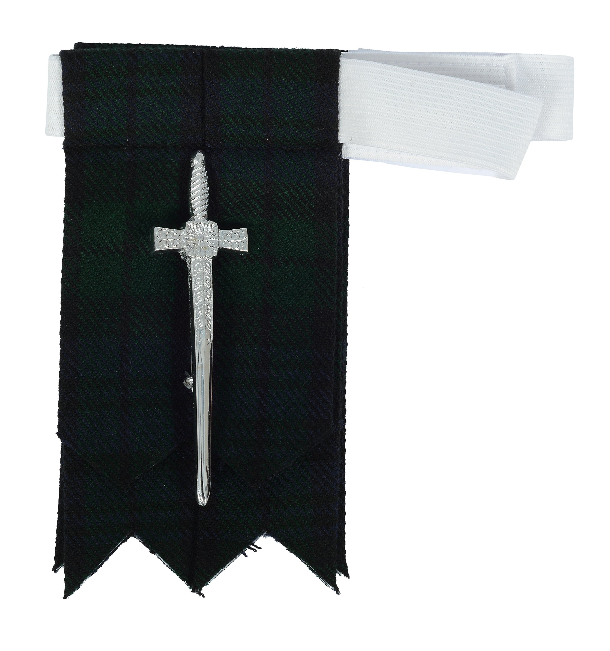 Traditional Scottish Black Watch 8 Yard Tartan Kilt 40