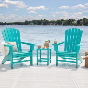 POLYWOOD Nautical Curveback Adirondack Chair