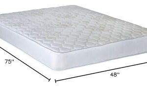 Mattress Solution Gentle Firm Tight top Innerspring Fully Assembled Mattress, Good for The Back, 75" x 48", Beige