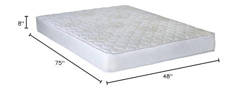 Mattress Solution Gentle Firm Tight top Innerspring Fully Assembled Mattress, Good for The Back, 75" x 48", Beige