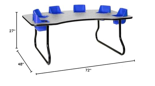 Toddler Table 6 Seat Table, 27" Tall