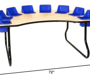 Toddler Table 8 Seat Table, 27" Tall