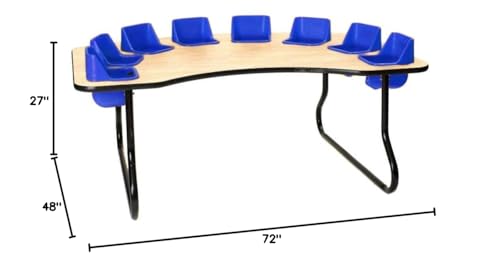 Toddler Table 8 Seat Table, 27" Tall