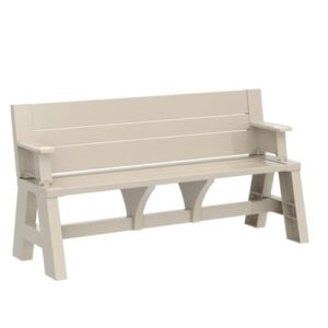 Premiere Products 5RCATA Tan Convert A Bench, Approximate Size: Table 27" H x 14" D 31" H x 58" L Seat 17" H x 14" D Weighs 38 lbs