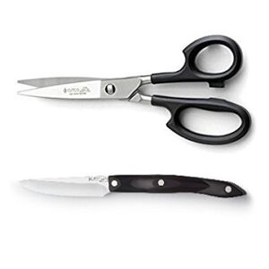 Cutco Knives With Micro Fiber Polishing Cloth. 2-Pc. Super Shears (77) & 4" Gourmet Paring Knife (4720) Combo