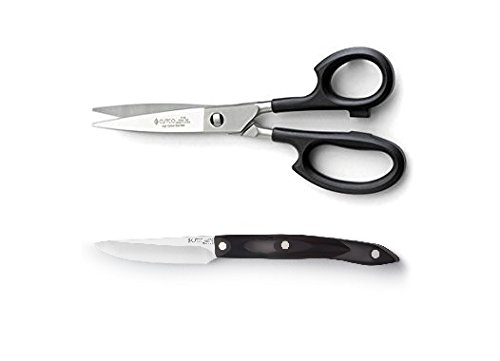 Cutco Knives With Micro Fiber Polishing Cloth. 2-Pc. Super Shears (77) & 4" Gourmet Paring Knife (4720) Combo