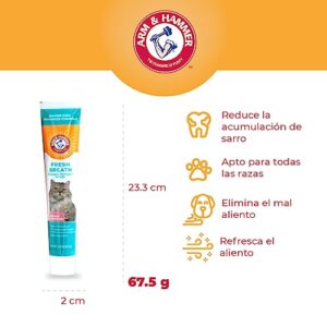 Arm & Hammer Cat Dental Kit - Toothbrush, Toothpaste and Oral Care for Kittens with Tuna and Fresh Mint Flavors