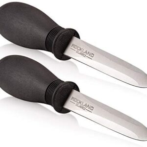 Rockland Guard Oyster Shucking Knife - Effortless Shucking with Non-Slip Easy-to-Grip Handle (2 Pack)