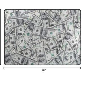 ALAZA Funny Dollar Money Area Rug Rugs for Living Room Bedroom 7' x 5'