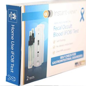 immunochemical Fecal Occult Blood (iFOB) Home Test and Stool Test for Colorectal Diseases - 2 Pack