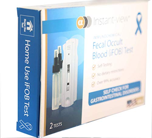 immunochemical Fecal Occult Blood (iFOB) Home Test and Stool Test for Colorectal Diseases - 2 Pack