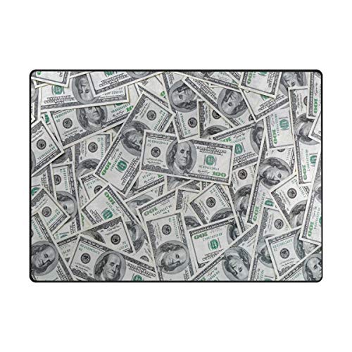 ALAZA Funny Dollar Money Area Rug Rugs for Living Room Bedroom 7' x 5'