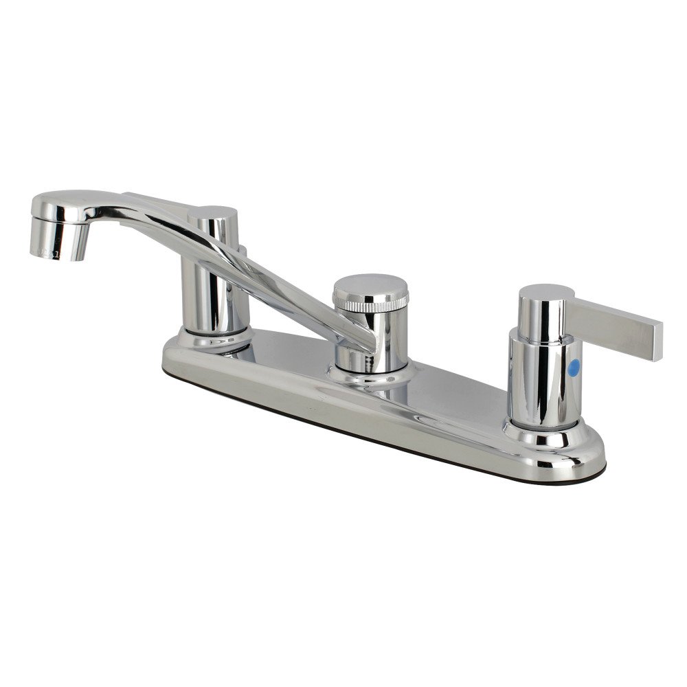 Kingston Brass FB111NDL NuvoFusion 8" Centerset Kitchen Faucet, 7-5/8" in Spout Reach, Polished Chrome