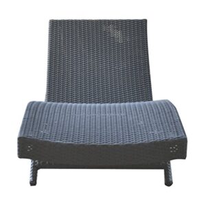 Armen Living Cabana Adjustable Wicker Chaise Lounge Chair