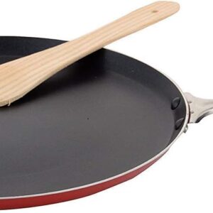 Sahishnu Online And Marketing Nonstick Dosa Pan, Black, Aluminium, 285mm x 11mm x 0.5in