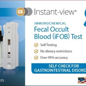 immunochemical Fecal Occult Blood (iFOB) Home Test and Stool Test for Colorectal Diseases - 2 Pack