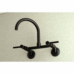 Kingston Brass KS814MB Concord Kitchen Faucet, 7-1/16" in Spout Reach, Matte Black