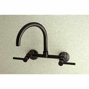 Kingston Brass KS814MB Concord Kitchen Faucet, 7-1/16" in Spout Reach, Matte Black