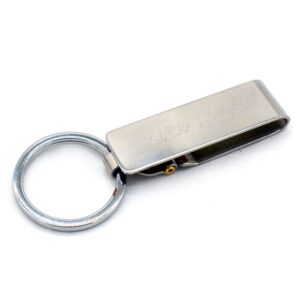 Linwnil Stainless Steel Keyring Security Belt Clip Key Chain,used in sports pants, clothes pockets,belt,Durable Multi-ring Key Holder (2)