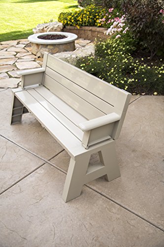 Premiere Products 5RCATA Tan Convert A Bench, Approximate Size: Table 27" H x 14" D 31" H x 58" L Seat 17" H x 14" D Weighs 38 lbs