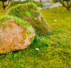 NWFashion 90G Dress Tree Flower Static Grass Dressing Scatter Flock for Miniatures Model (04 Yellow Green)