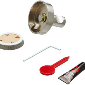 tesa Powerbutton Premium Self-Adhesive Hook - Round Matt-Chrome-Plated Metal Hook - Bathroom Towel Holder - Max Load 8 Kg