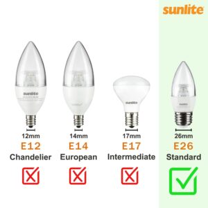 Sunlite LED PAR16 Short Neck Recessed Spotlight Bulb, 7 Watt, (60W Halogen Replacement), 550 Lumens, Medium (E26) Base, Dimmable, ETL Listed, 2700K Soft White, 1 Count