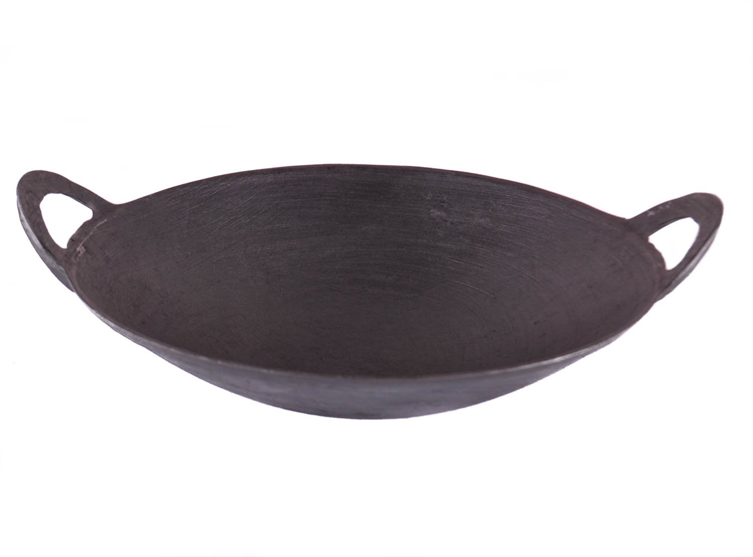 M.V. Trading MIRW250V Personal Mini Traditional Asian Cast Iron Wok, 9.75-Inch Diameter, 2.5-Inch Height, 10.5 Inches with Handle