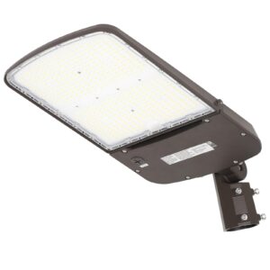 hykolity 240w/300w switchable led parking lot light, 150lm/w 5000k led street lighting with photocell sensor[750w-1000w hps equiv.] 100-277v, commercial slip fitter mount led shoebox light