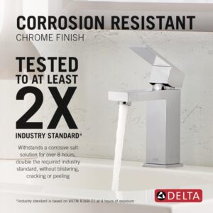 DELTA FAUCET 567LF-HGM-PP Modern Single Handle Project Pack Faucet-Low Flow, 0.5 GPM Water, Chrome