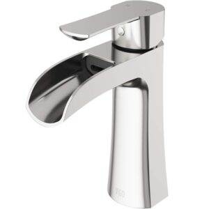 vigo paloma 7'' h single handle single-hole bathroom faucet in brushed nickel-vg01041bn