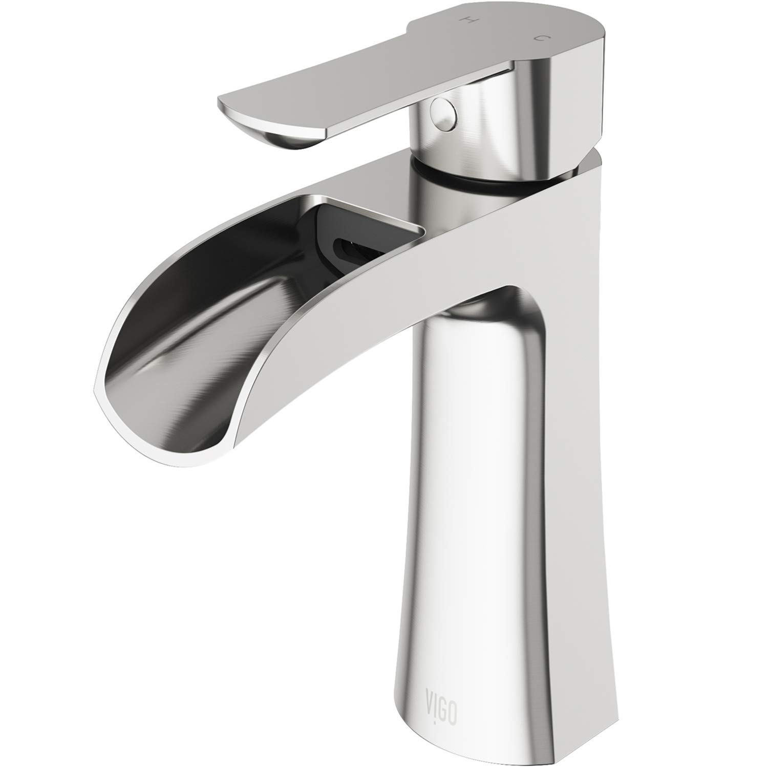 VIGO Paloma 7'' H Single Handle Single-Hole Bathroom Faucet in Brushed Nickel-VG01041BN