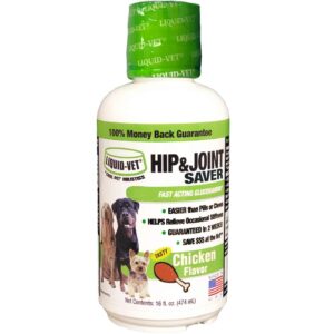 liquid-vet k9 hip & joint saver, chicken, 16 oz