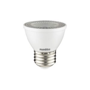 sunlite led par16 short neck recessed spotlight bulb, 7 watt, (60w halogen replacement), 550 lumens, medium (e26) base, dimmable, etl listed, 2700k soft white, 1 count